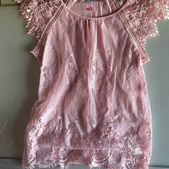 No Boundaries | Tops | Soft Pink Lacy Top Worn Just A Couple Times Not ...